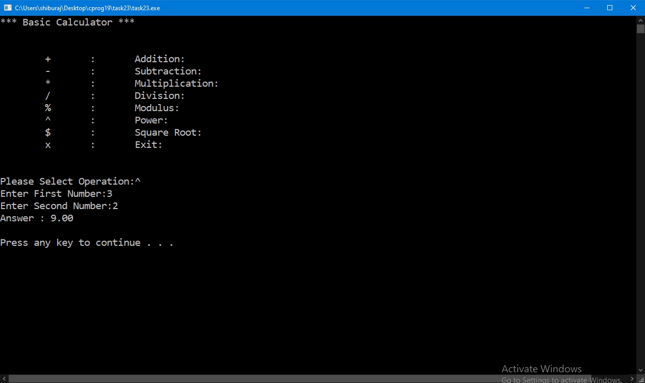 C Programming Week 5 Tasks 